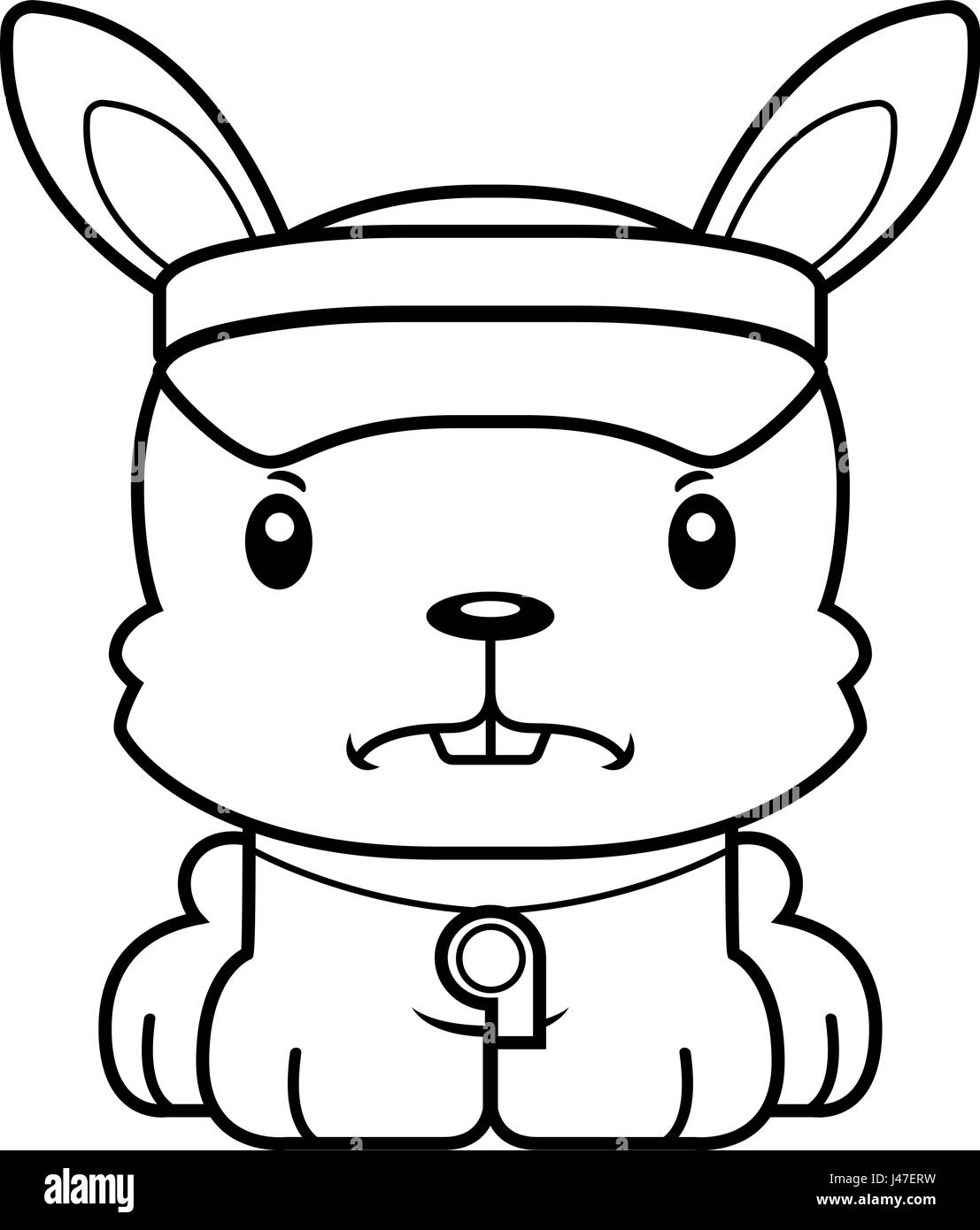 A cartoon lifeguard bunny looking angry Stock Vector Image & Art - Alamy