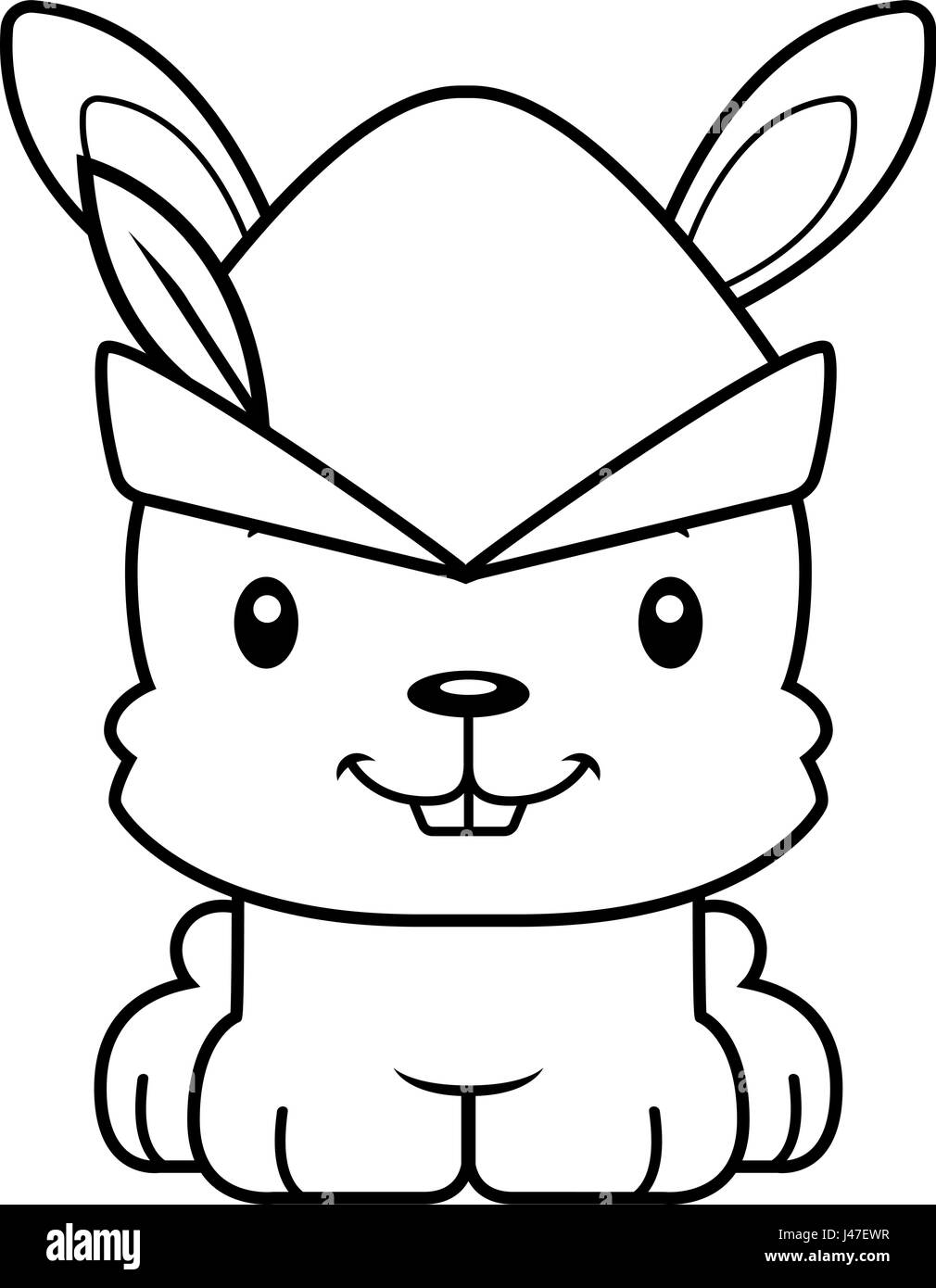 A cartoon Robin Hood bunny smiling Stock Vector Image & Art - Alamy