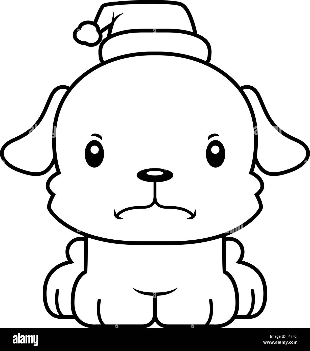 Hat puppy christmas xmas Black and White Stock Photos & Images - Alamy