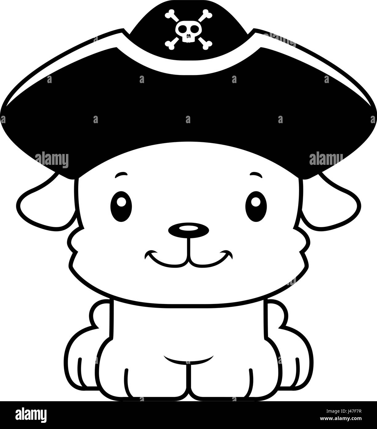 A cartoon pirate puppy smiling Stock Vector Image & Art - Alamy