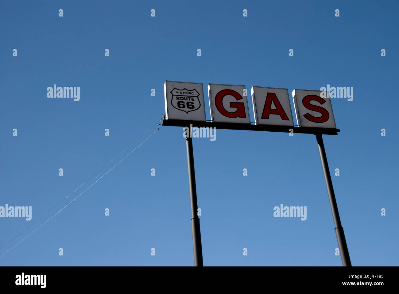 Route 66 Gas Stock Photo - Alamy