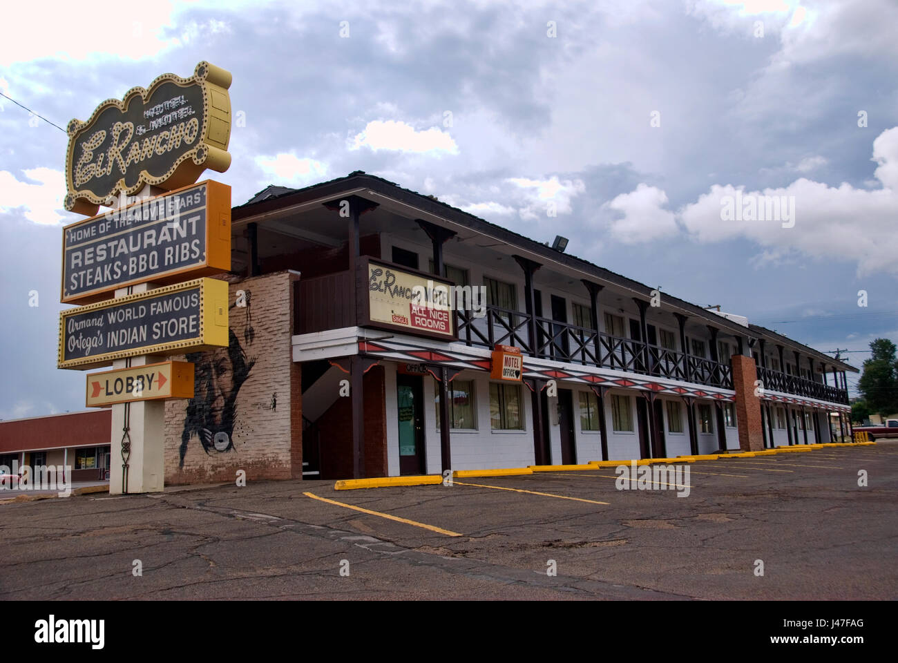 El Rancho Motel Stock Photo - Alamy