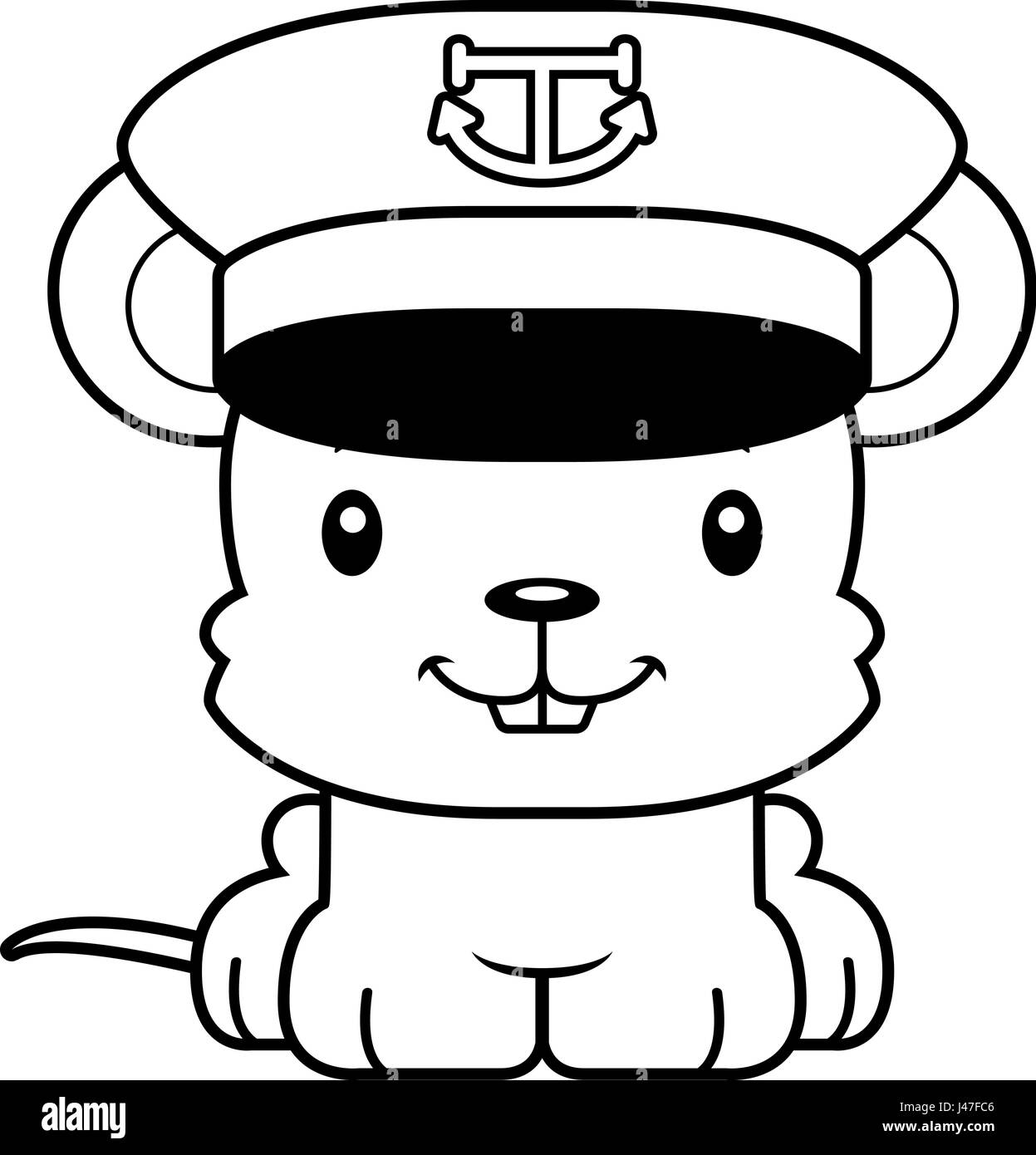 A cartoon boat captain mouse smiling Stock Vector Image & Art - Alamy