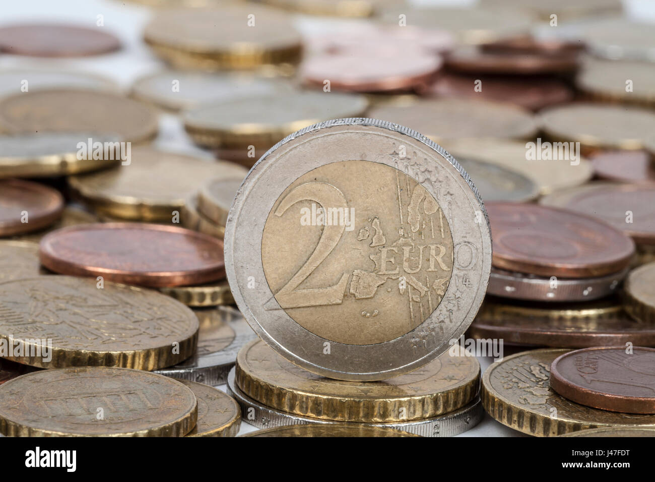 2 Euro coin Stock Photo - Alamy