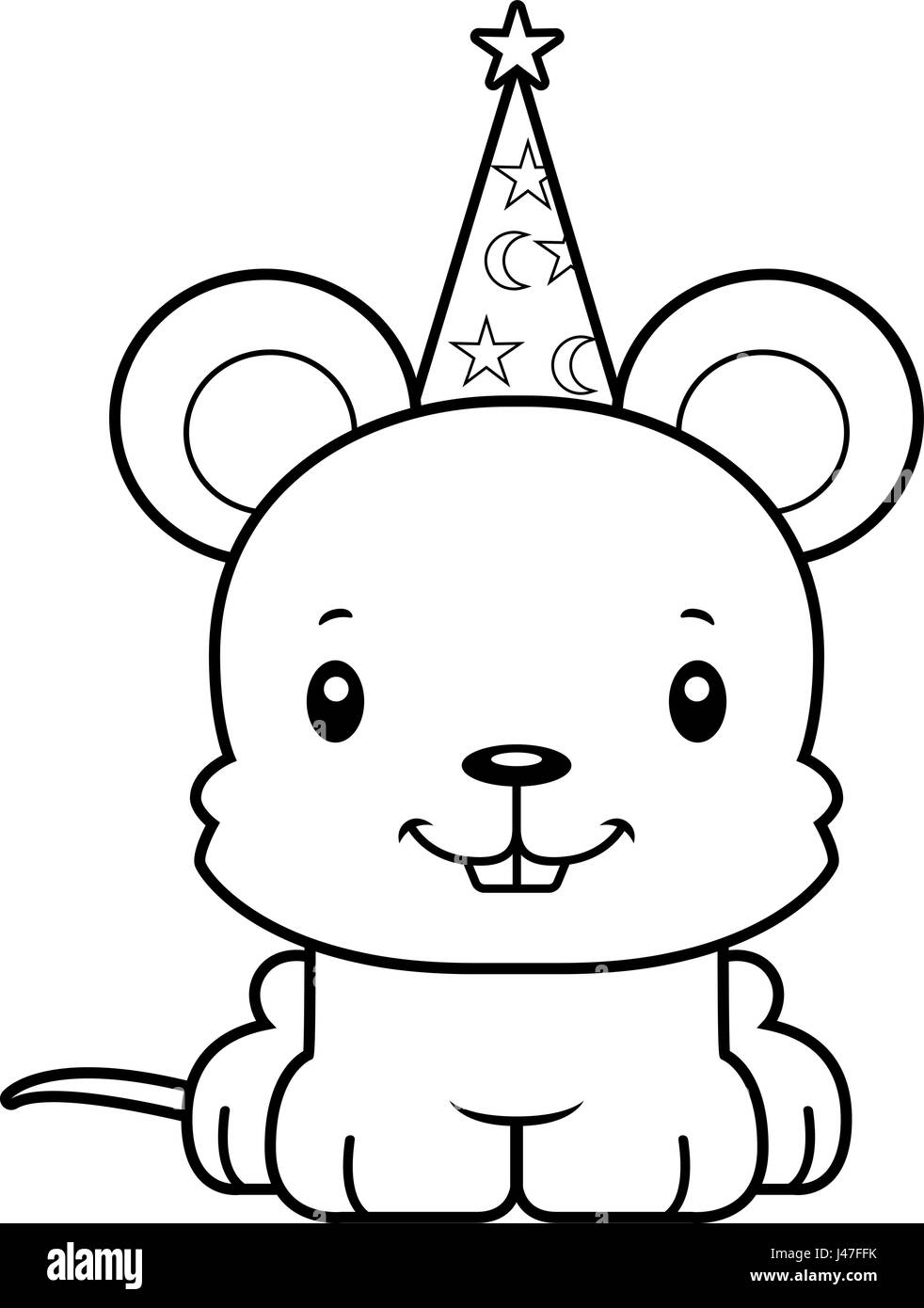 A cartoon wizard mouse smiling Stock Vector Image & Art - Alamy