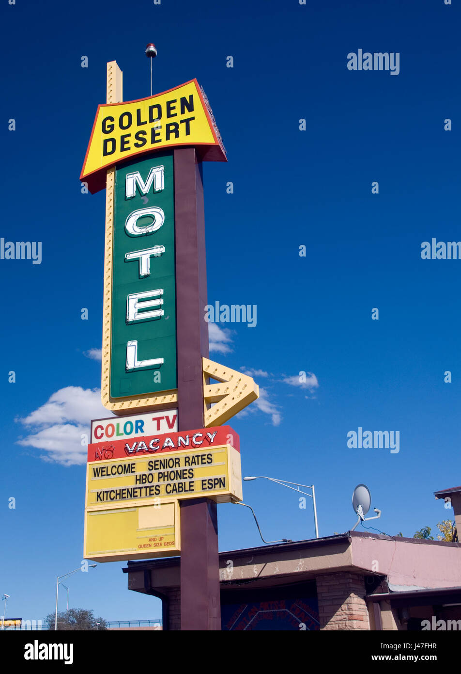 Golden desert motel hi-res stock photography and images - Alamy