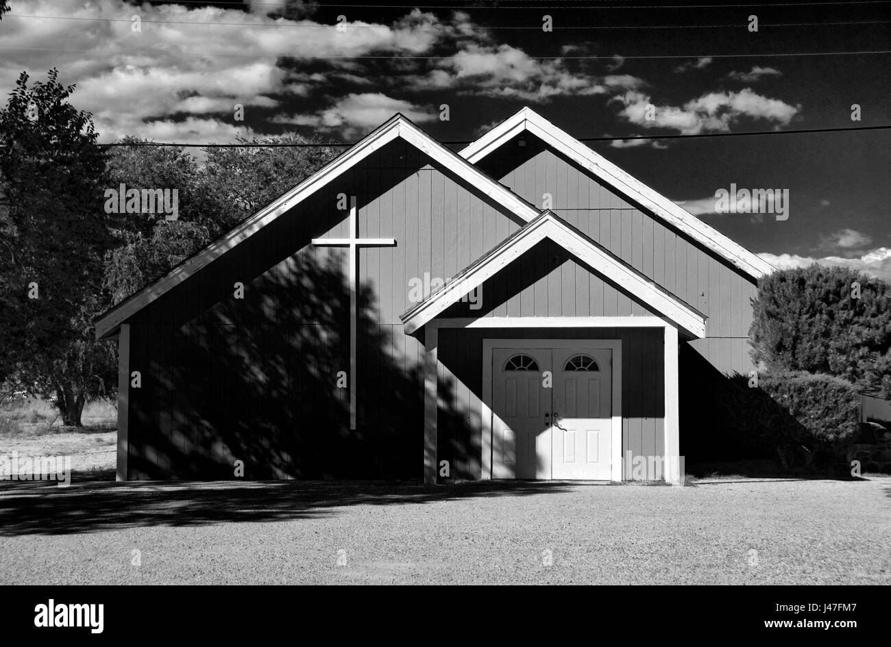 Black and white church hi-res stock photography and images - Alamy