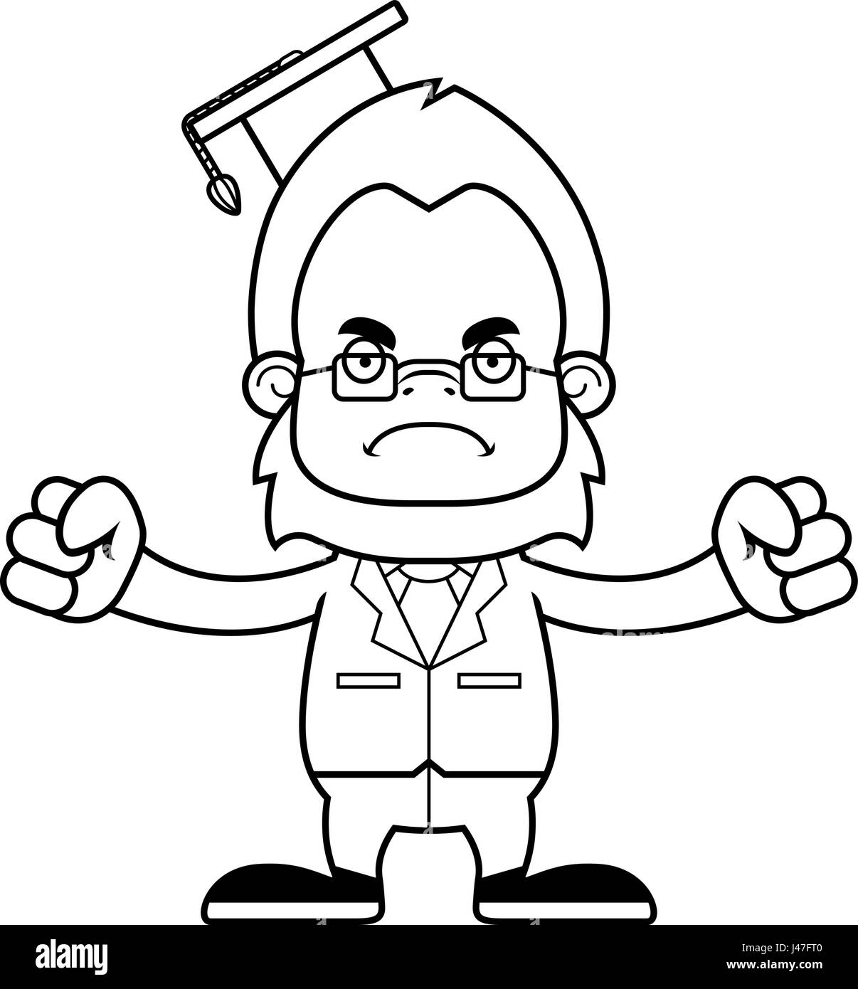 Angry professor Cut Out Stock Images & Pictures - Alamy