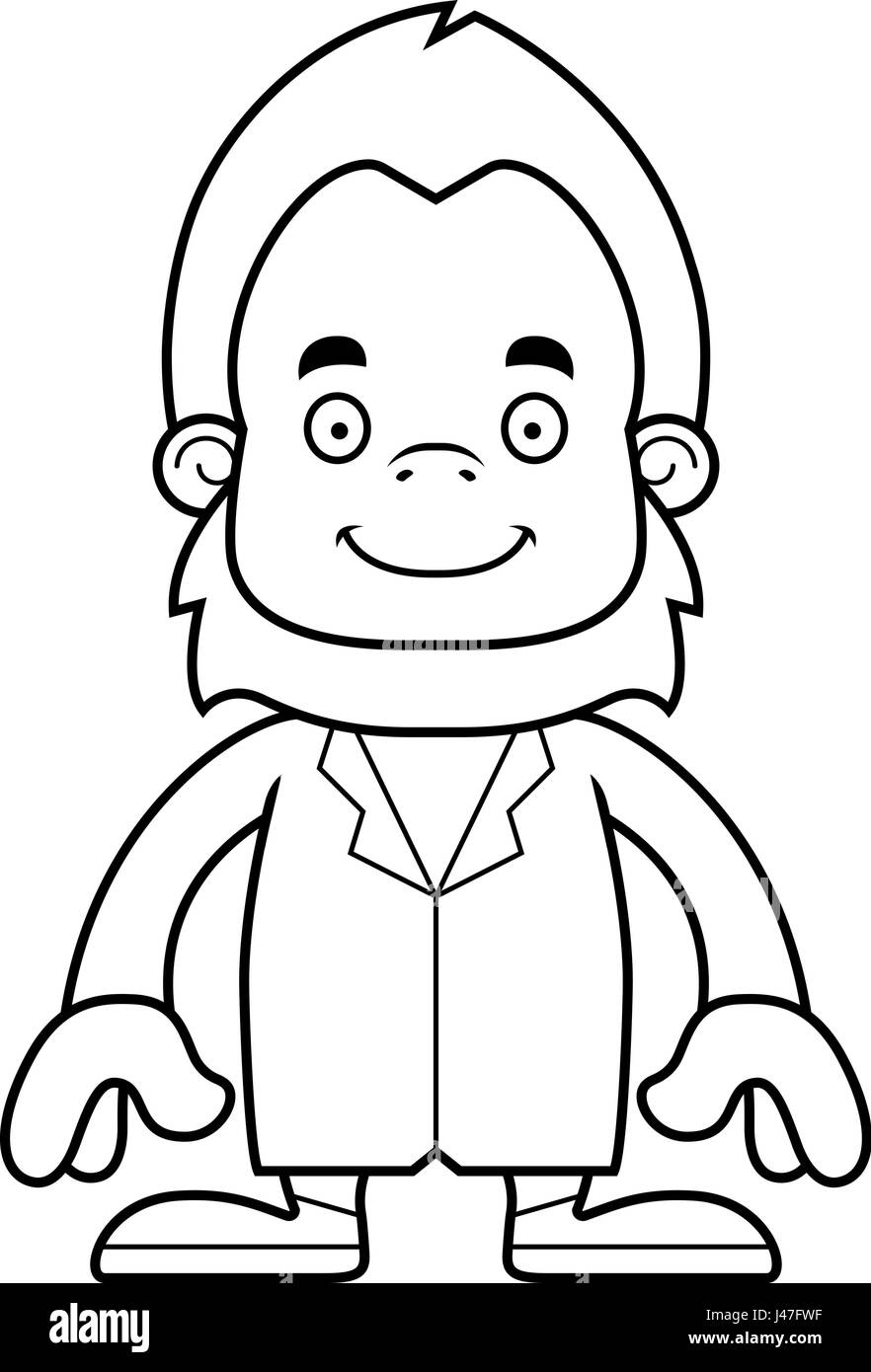Cartoon illustration ape doctor Stock Vector Images - Alamy