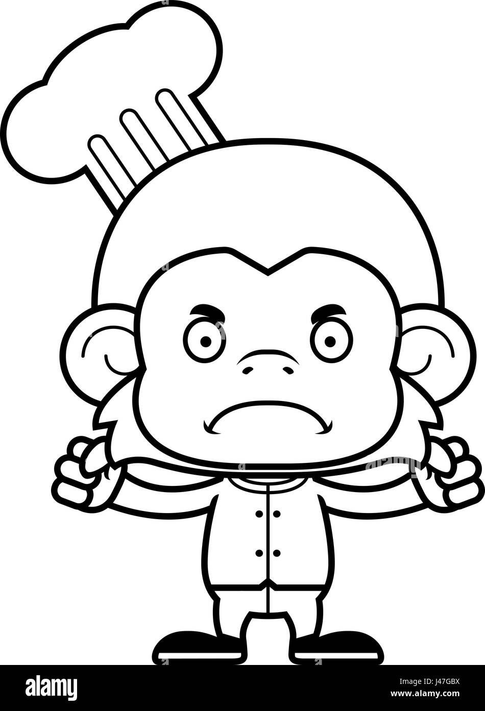 A cartoon chef monkey looking angry Stock Vector Image & Art - Alamy