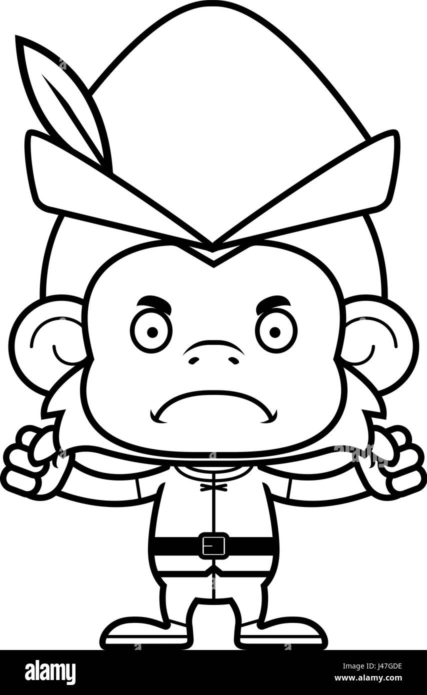 A cartoon Robin Hood monkey looking angry Stock Vector Image & Art - Alamy