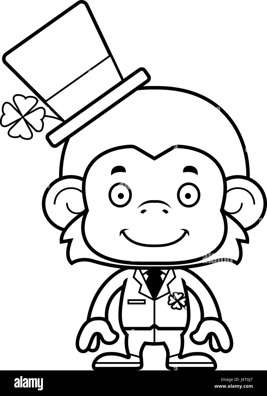 Irish monkey cartoon Stock Vector Images - Alamy