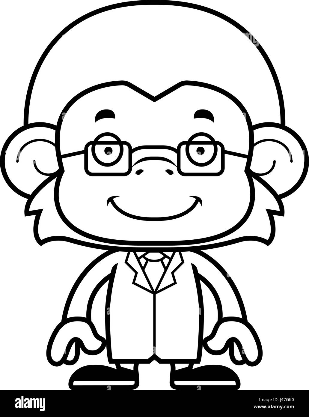 Monkey lab coat hi-res stock photography and images - Alamy