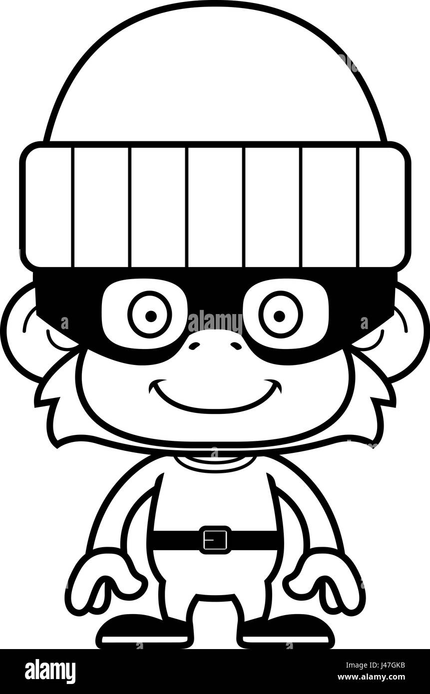 A cartoon thief monkey smiling Stock Vector Image & Art - Alamy