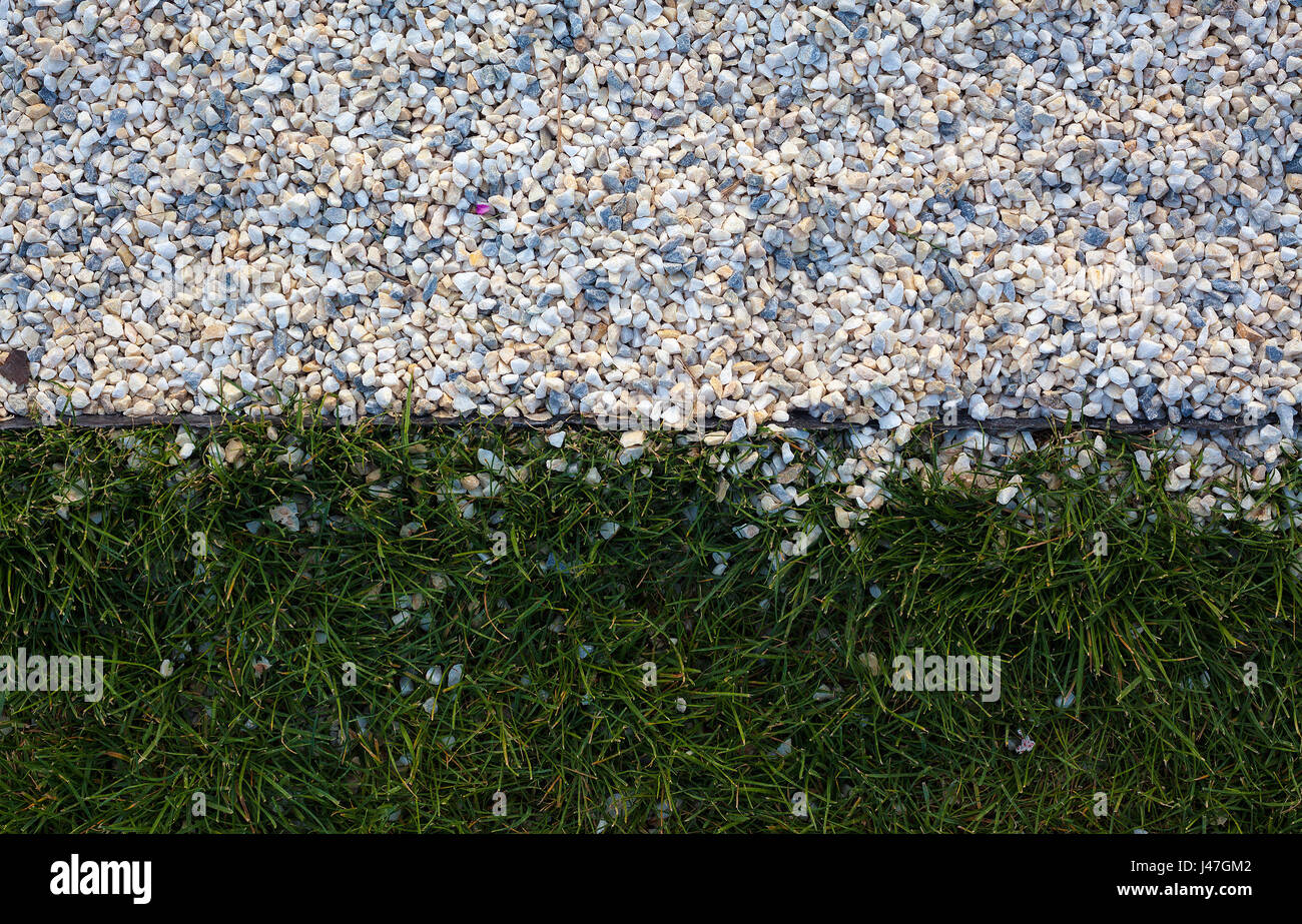 Abstract of gravel and grass textures Stock Photo - Alamy