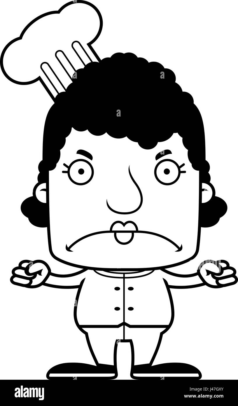 A cartoon chef woman looking angry Stock Vector Image & Art - Alamy