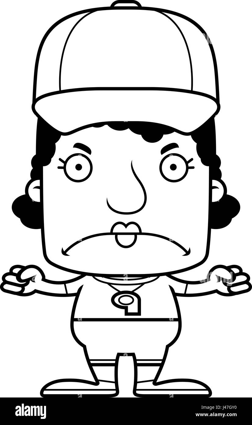 Angry Coach Clipart