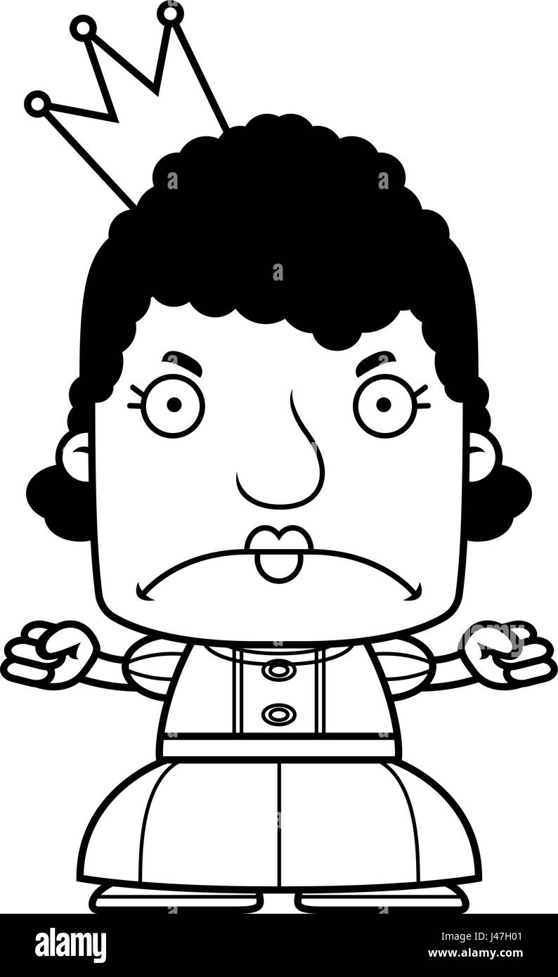 A cartoon princess woman looking angry Stock Vector Image & Art - Alamy