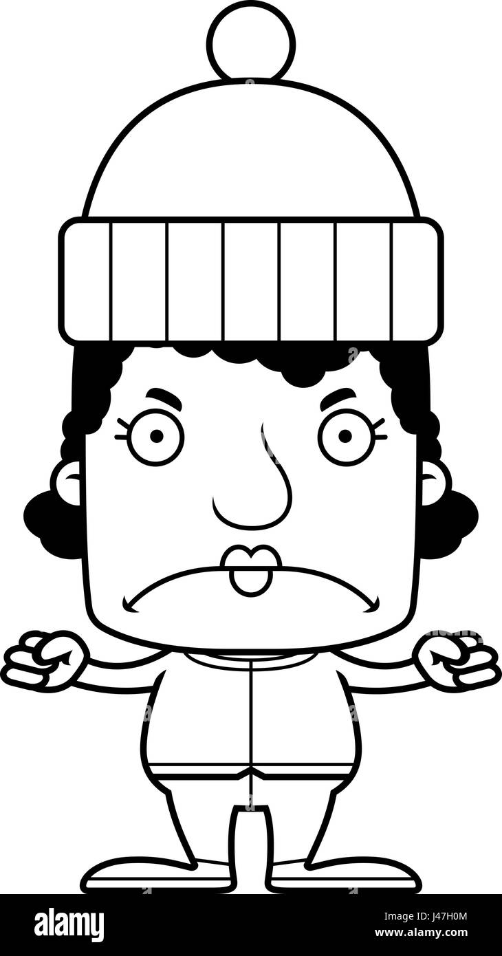 A cartoon winter woman looking angry Stock Vector Image & Art - Alamy
