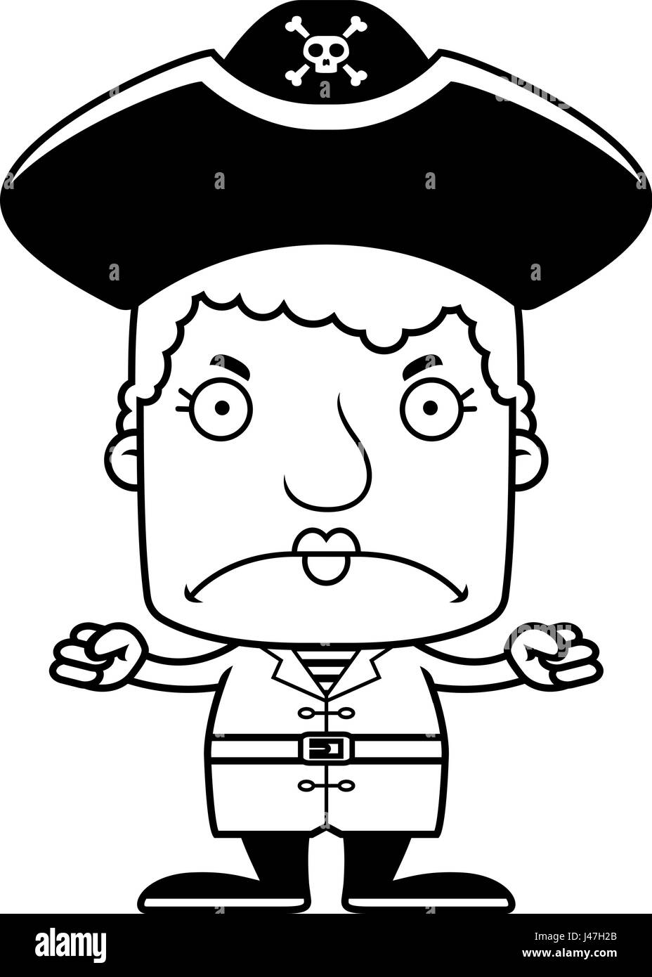 A cartoon pirate woman looking angry Stock Vector Image & Art - Alamy