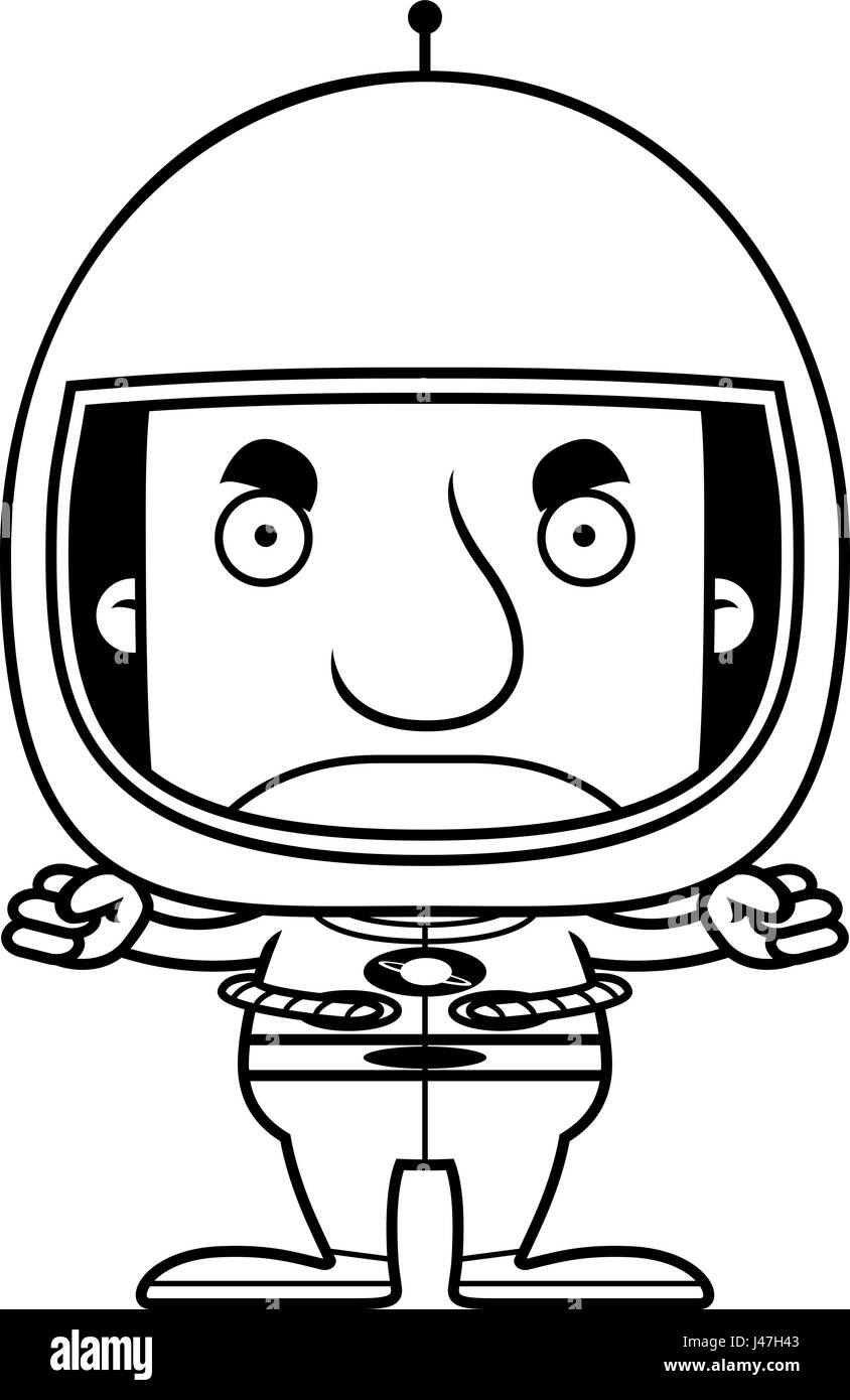 A cartoon astronaut man looking angry Stock Vector Image & Art - Alamy