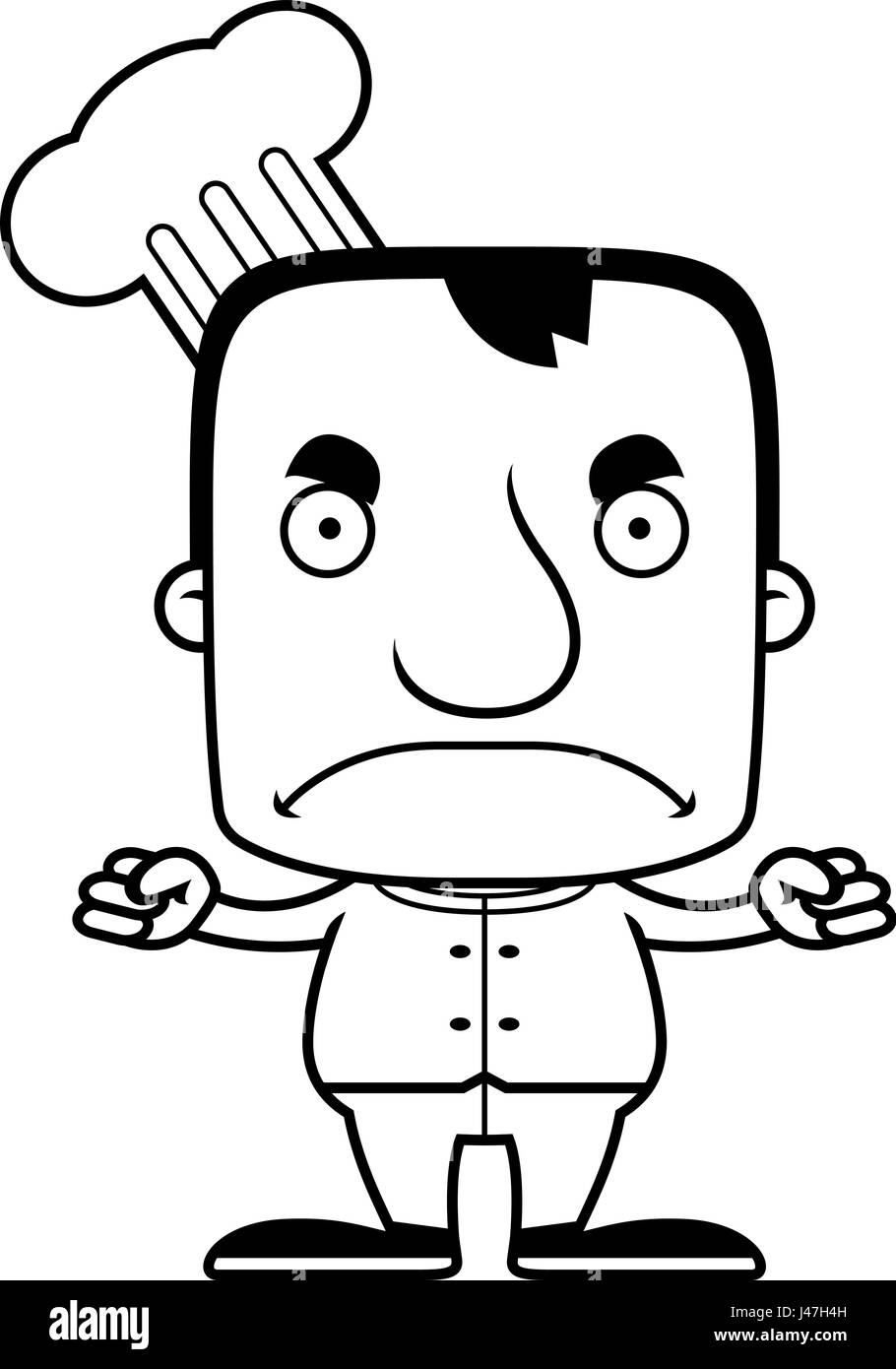 A cartoon chef man looking angry Stock Vector Image & Art - Alamy