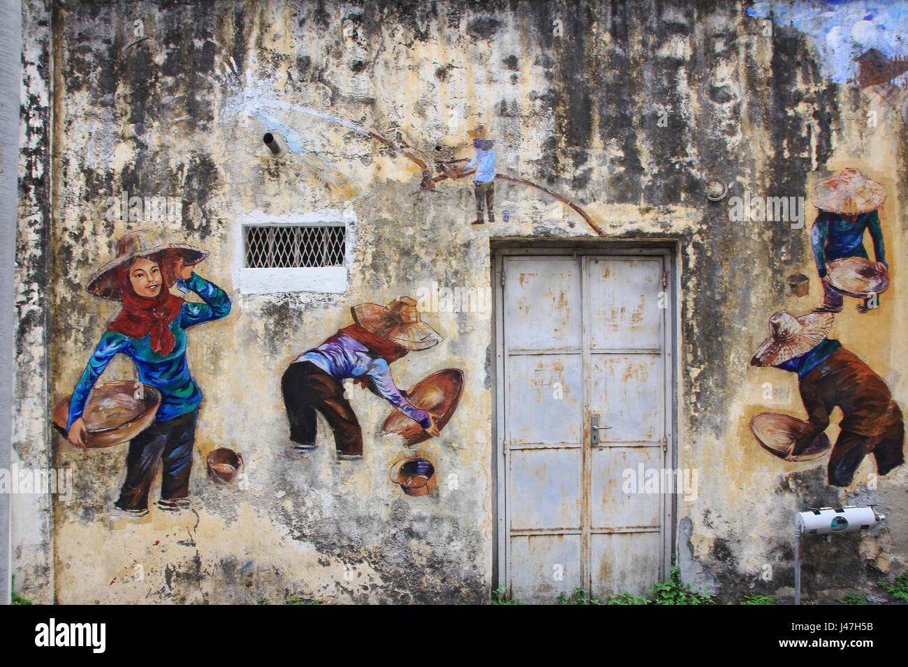 IPOH, MALAYSIA- JUNE, 2016 Attractive painting wall ,This is the symbol ...