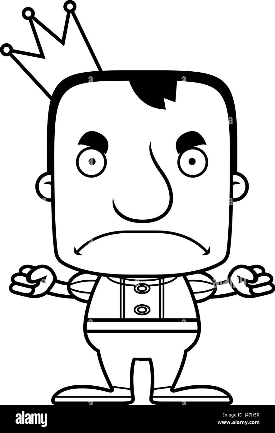 A cartoon prince man looking angry Stock Vector Image & Art - Alamy
