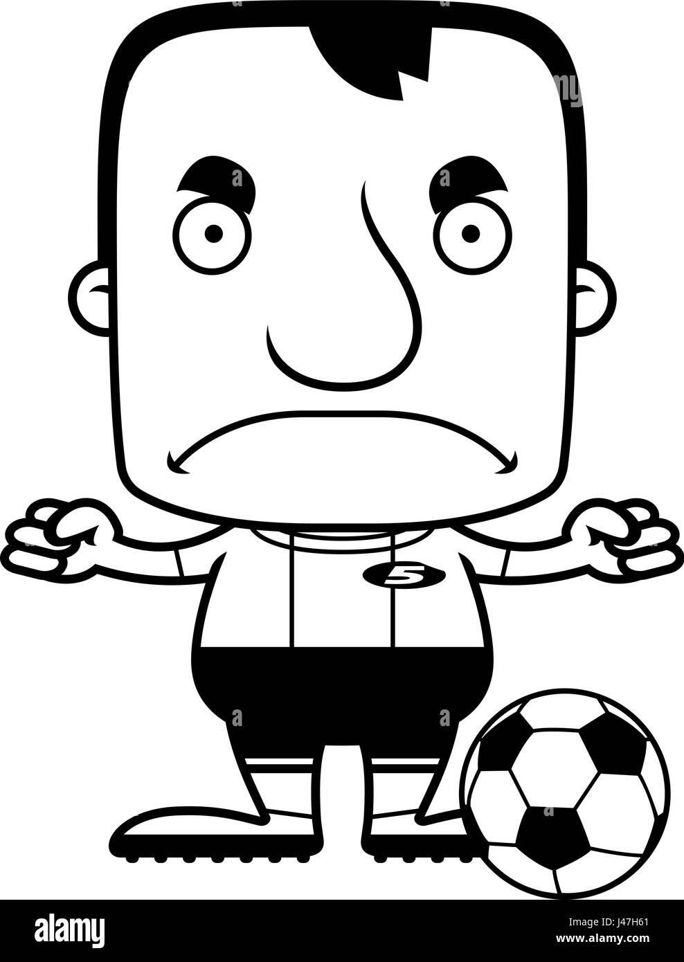 Cartoon soccer player man looking hi-res stock photography and images ...