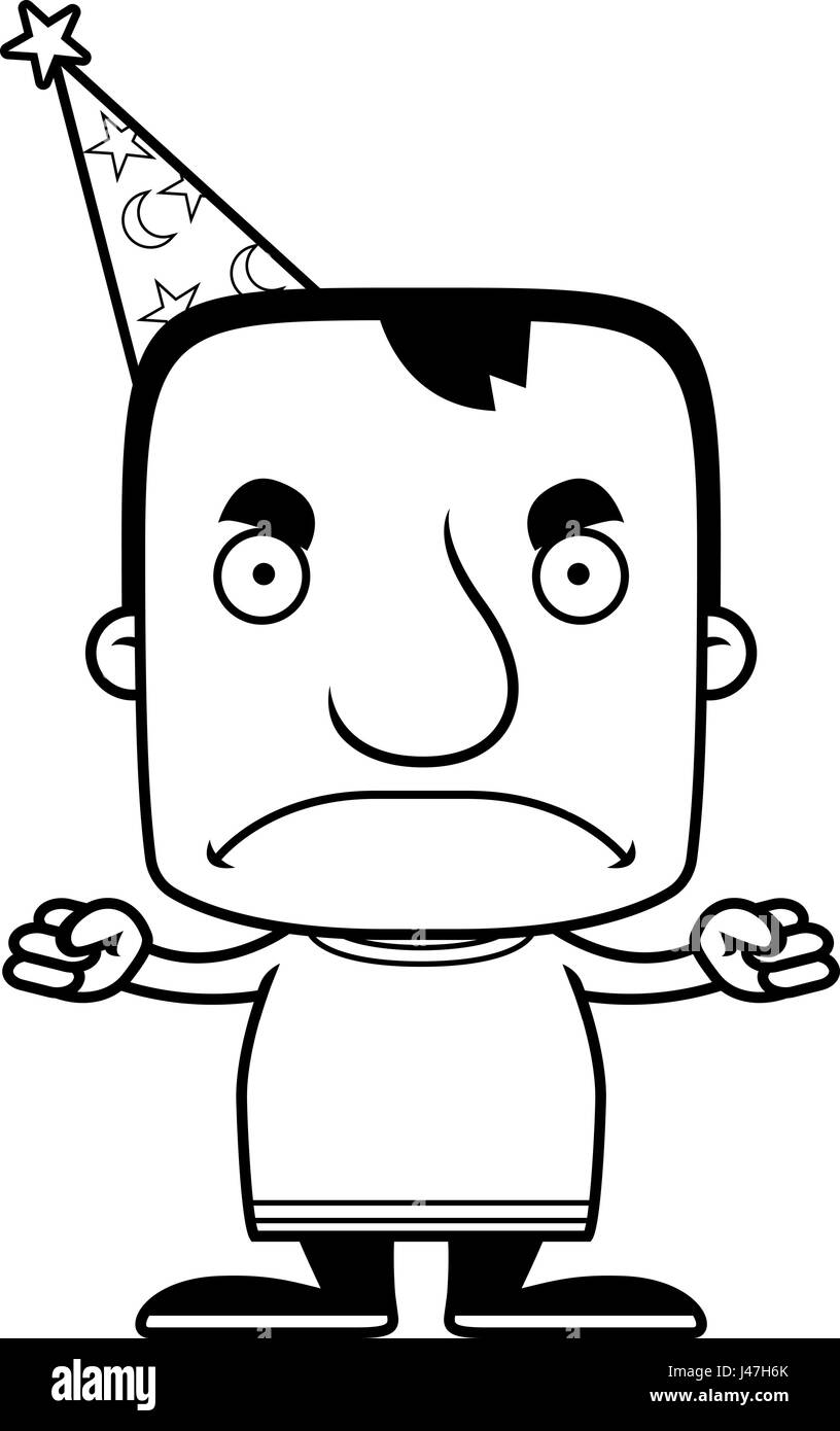 A cartoon wizard man looking angry Stock Vector Image & Art - Alamy