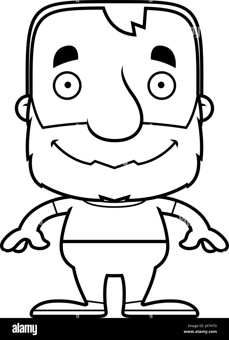 A cartoon man smiling Stock Vector Image & Art - Alamy