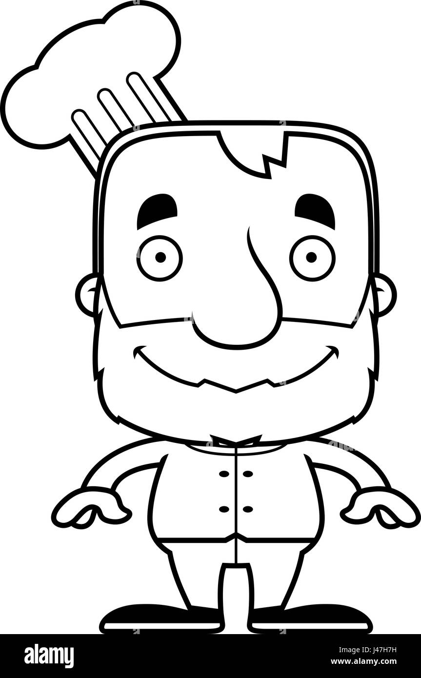 A cartoon chef man smiling Stock Vector Image & Art - Alamy