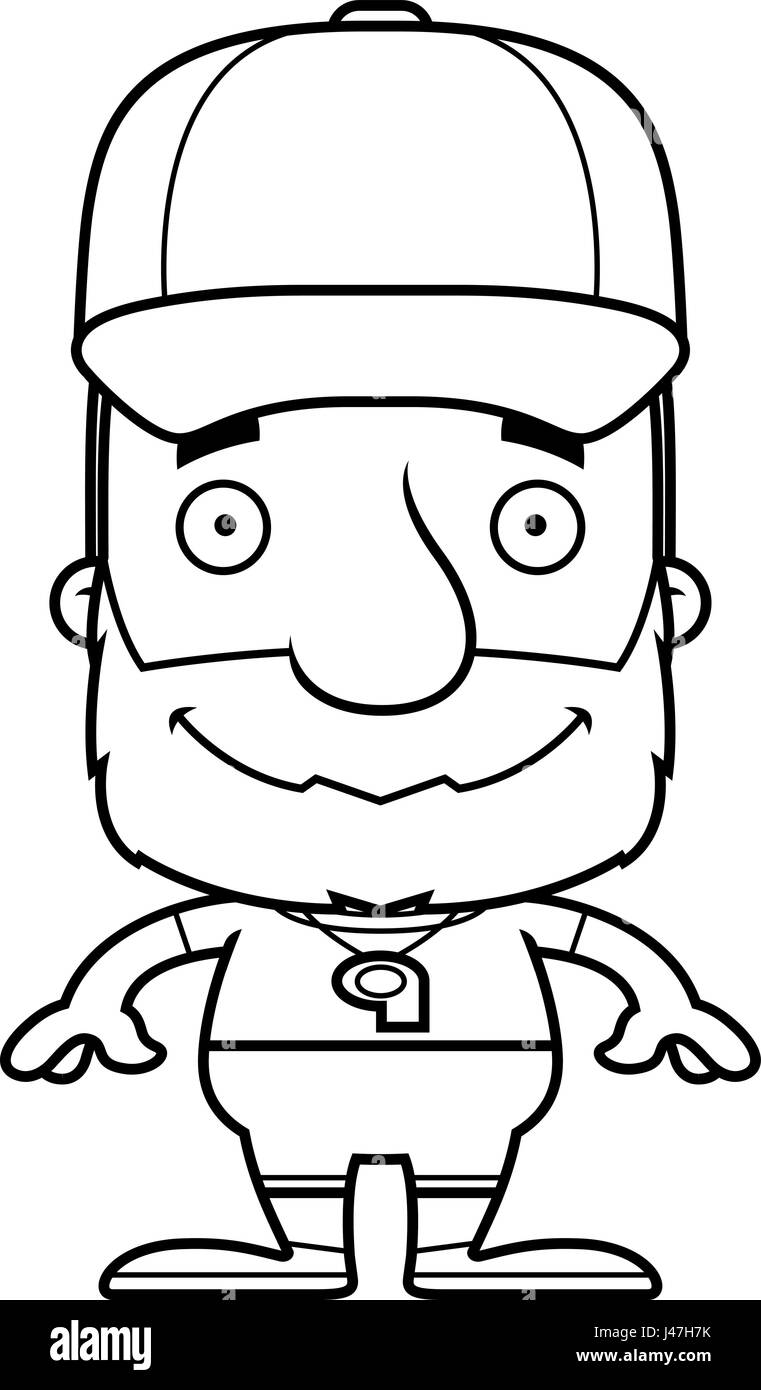 A cartoon coach man smiling Stock Vector Image & Art - Alamy
