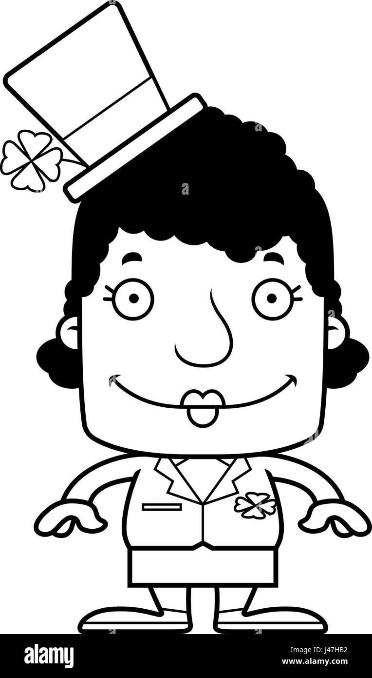 Cartoon irish woman smiling hi-res stock photography and images - Alamy