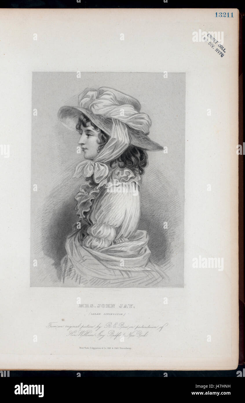 Sarah Livingston Jay, wife of John Jay, was a prominent figure in early ...
