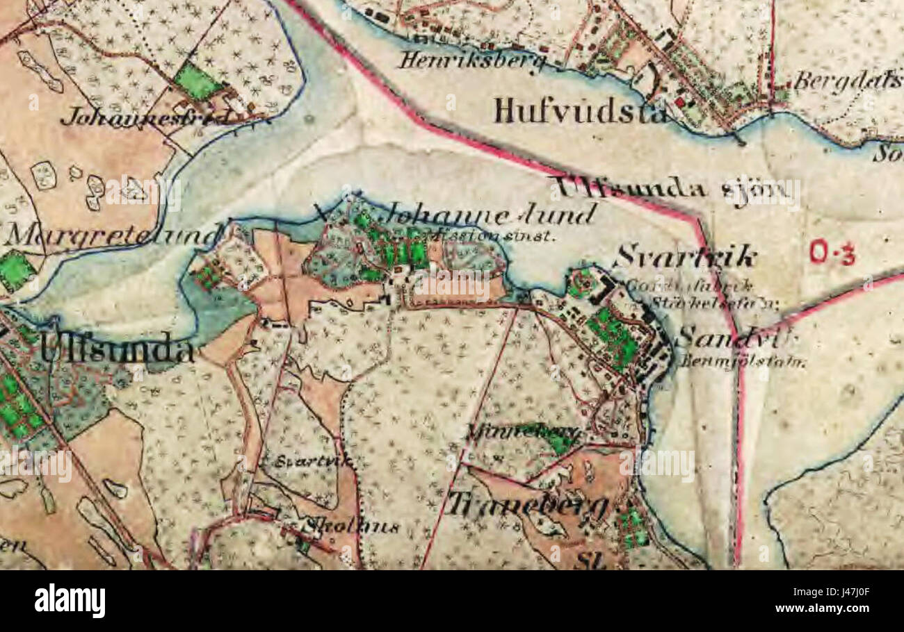 Minneberg, Svartvik, Sandvik 1901 Stock Photo - Alamy