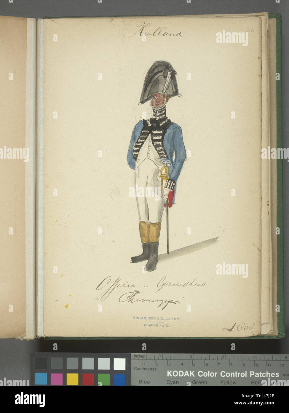 This image is from a historical work detailing the Netherlands in 1808 ...