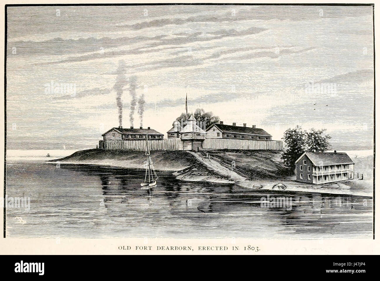 Fort dearborn illustration hi-res stock photography and images - Alamy