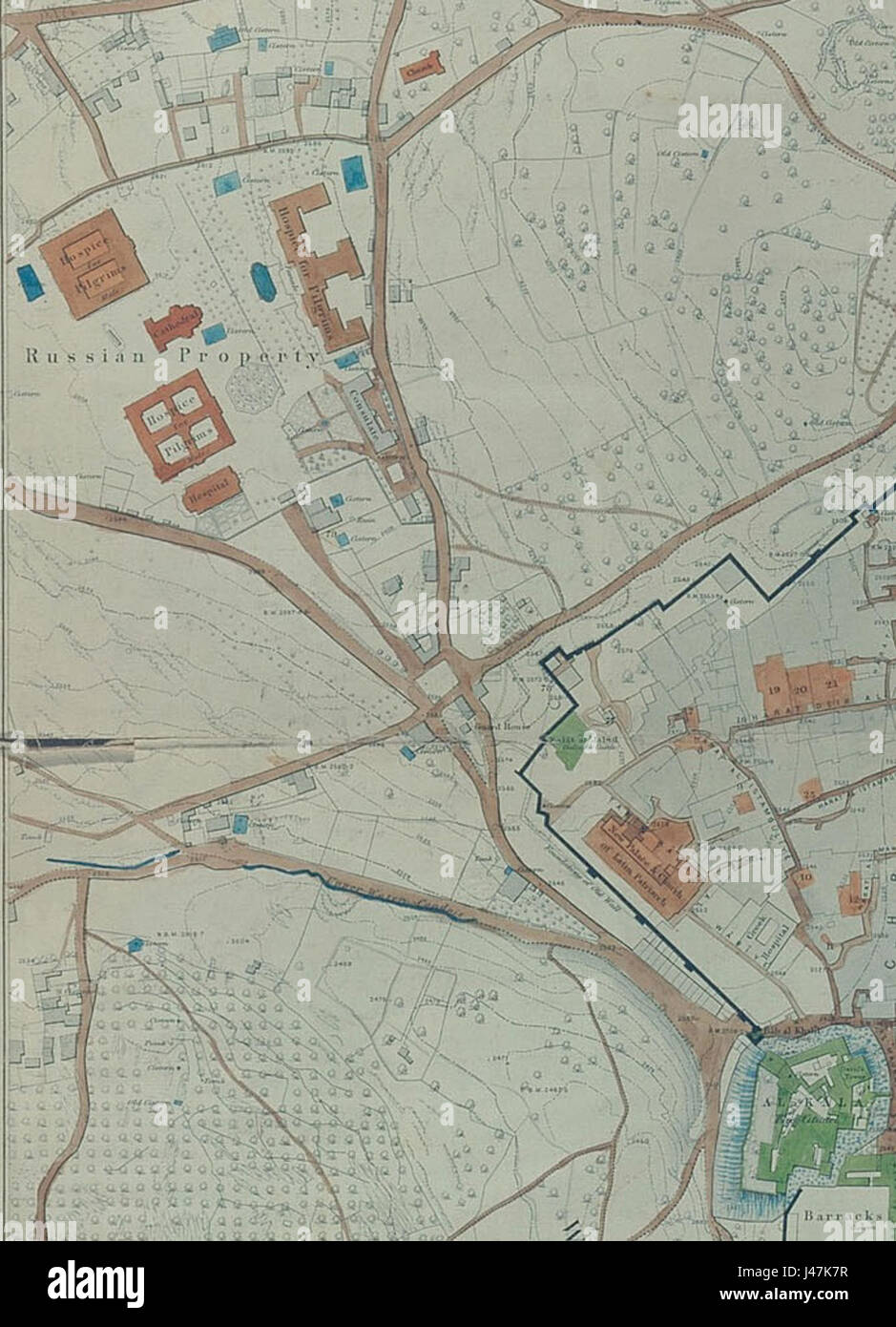 A detailed map of Jerusalem created by Captain W. Wilson, under Colonel ...