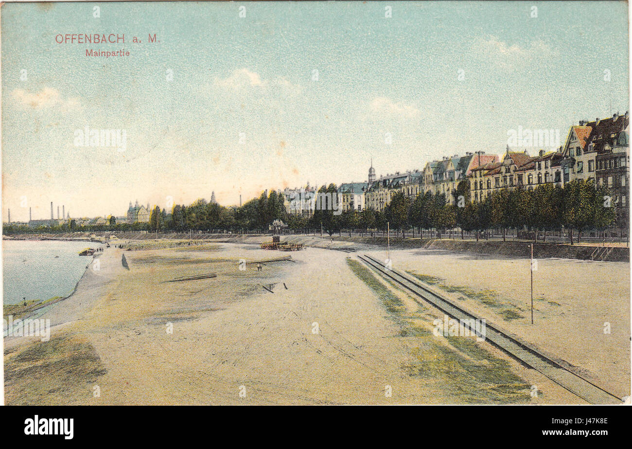The 'OF Mainufer' is a historic photograph of the Mainufer area ...
