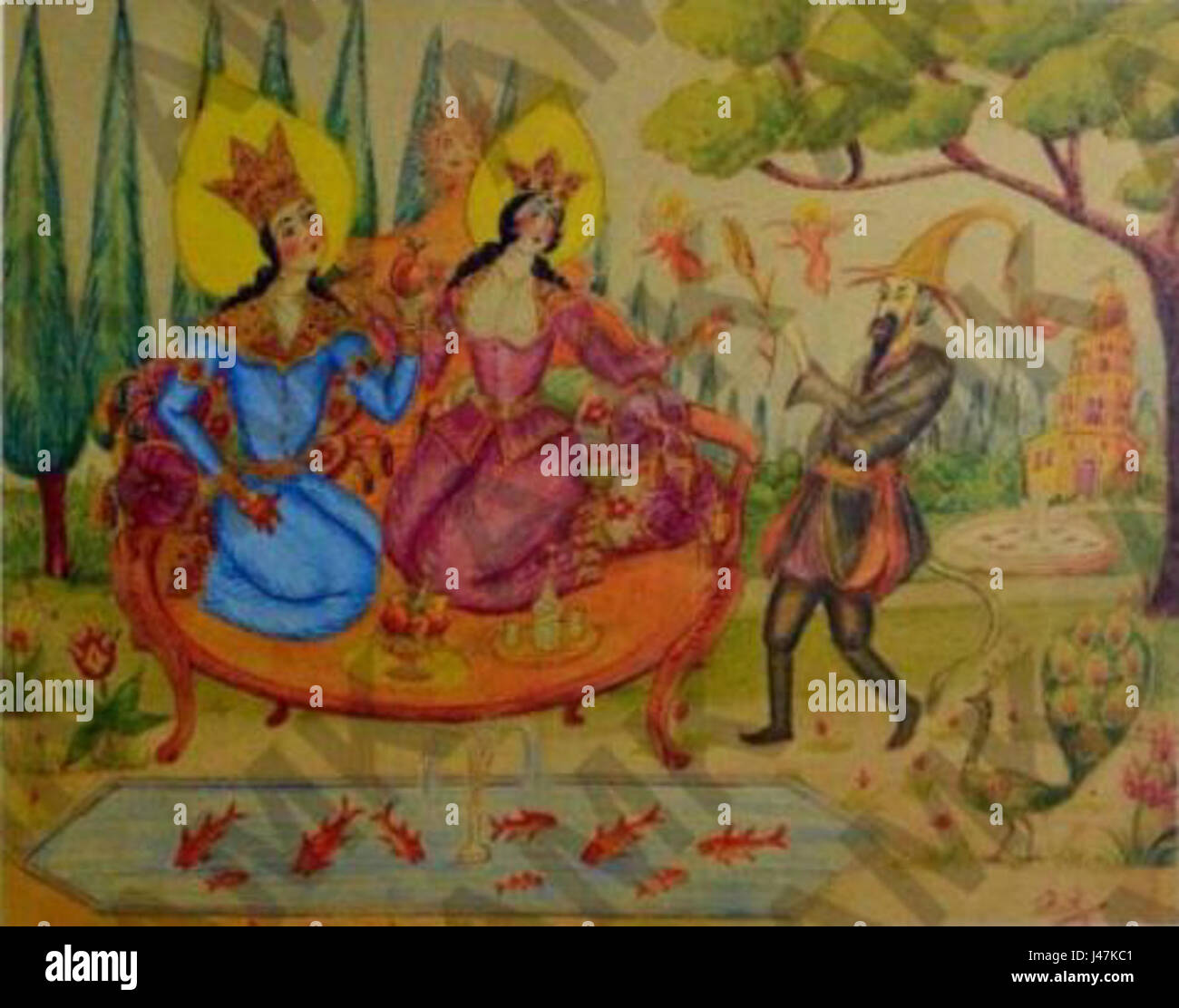 'Paradise' by Azim Azimzade, painted in 1934, is a representation of ...