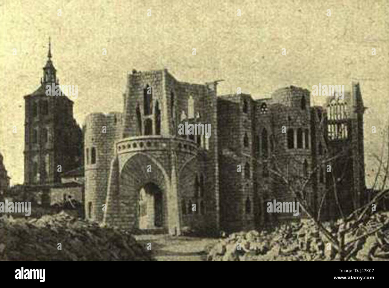 Photograph of the Palacio Gaudí, also known as the Episcopal Palace of ...