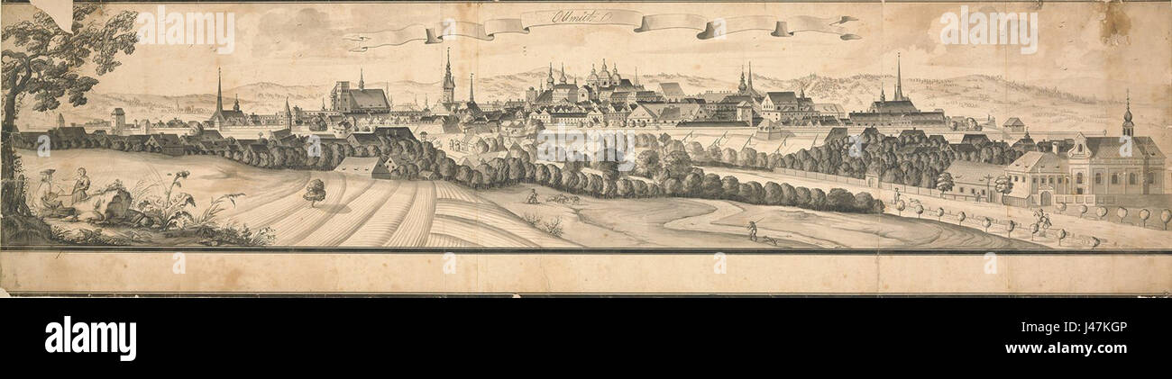 Map of olomouc hi-res stock photography and images - Alamy