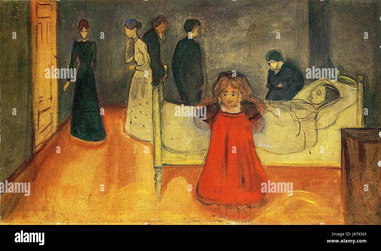 Munch, The dead mother and the child Stock Photo - Alamy