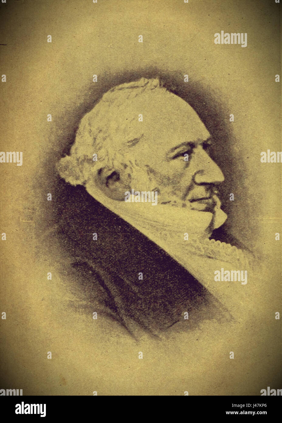 Moses Montefiore in the age of 86 Stock Photo - Alamy