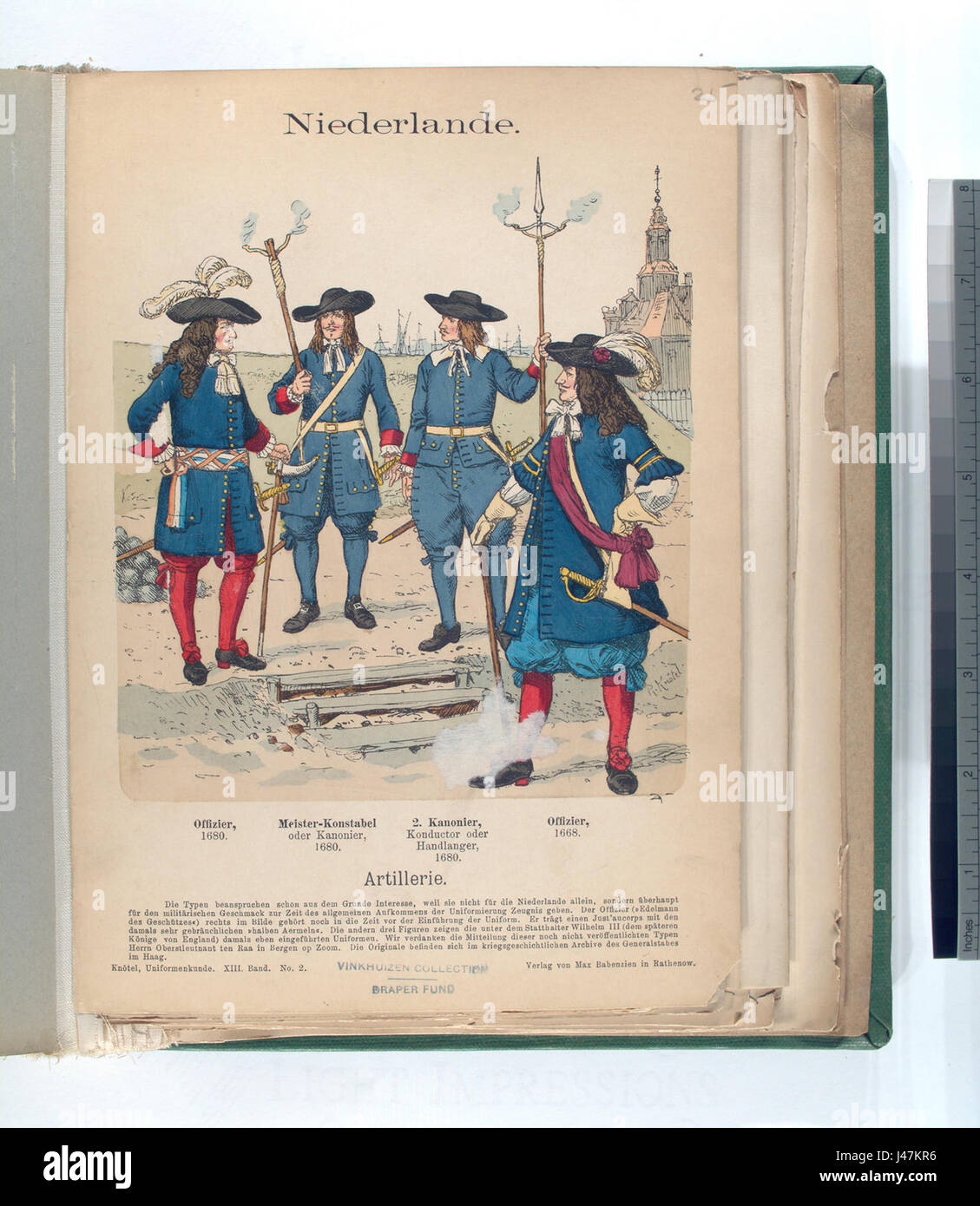 This historical illustration shows various military roles in the ...
