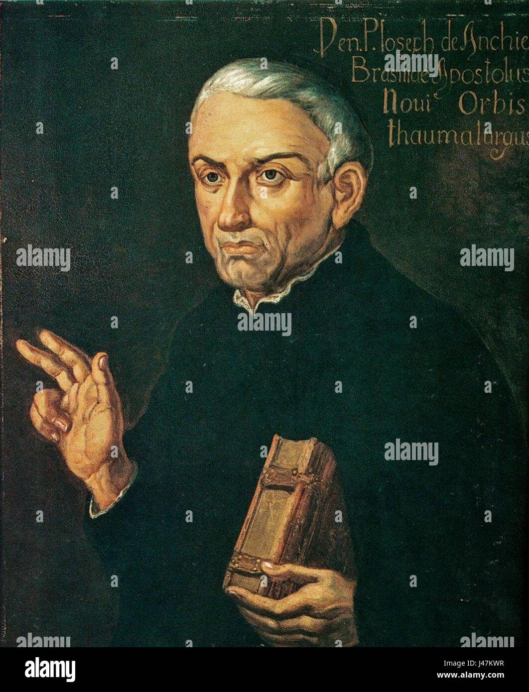 Oscar Pereira da Silva's 'Retrato de Anchieta' is a painting depicting ...