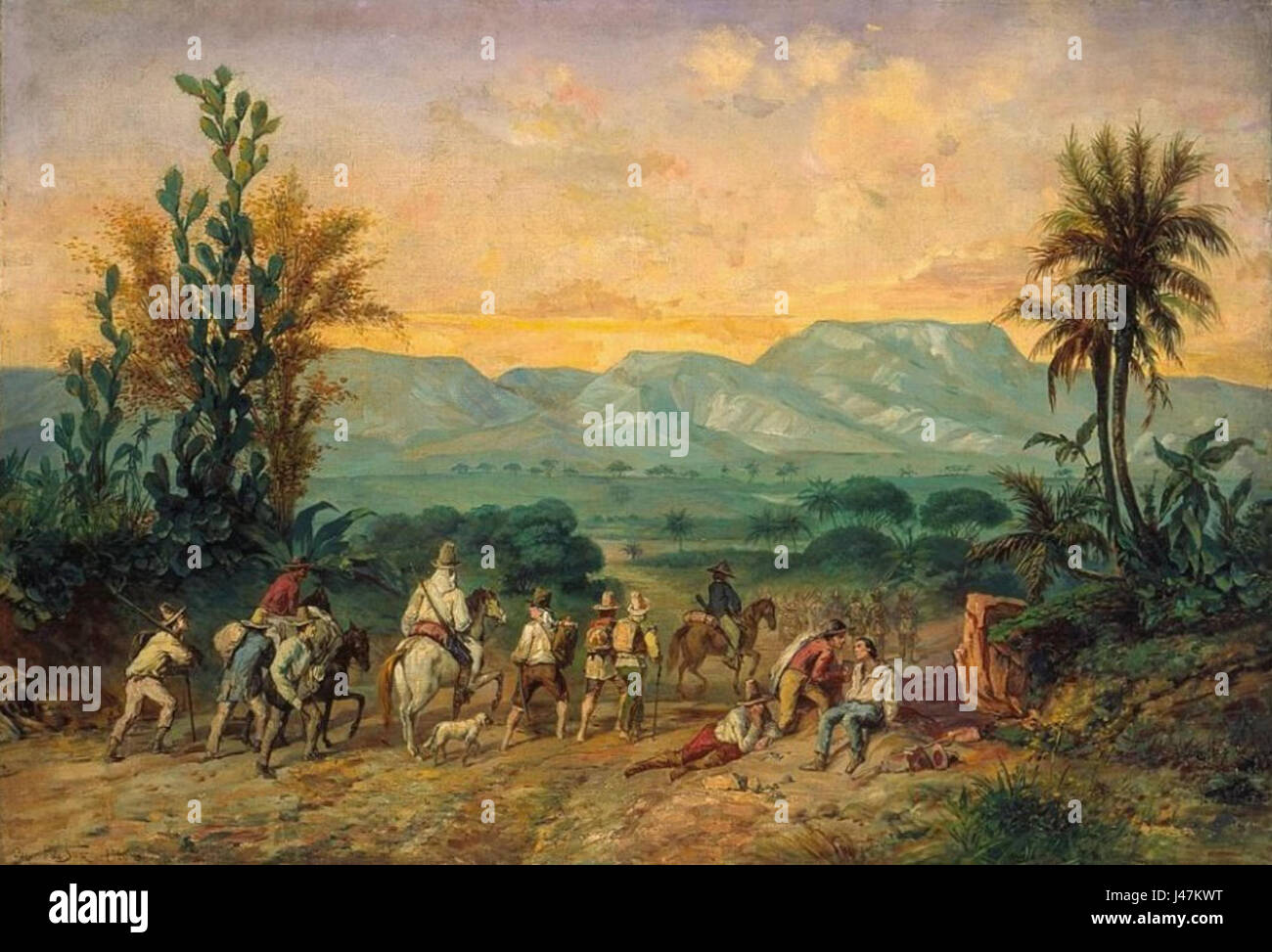 This work by Oscar Pereira da Silva depicts the Bandeirantes, the ...