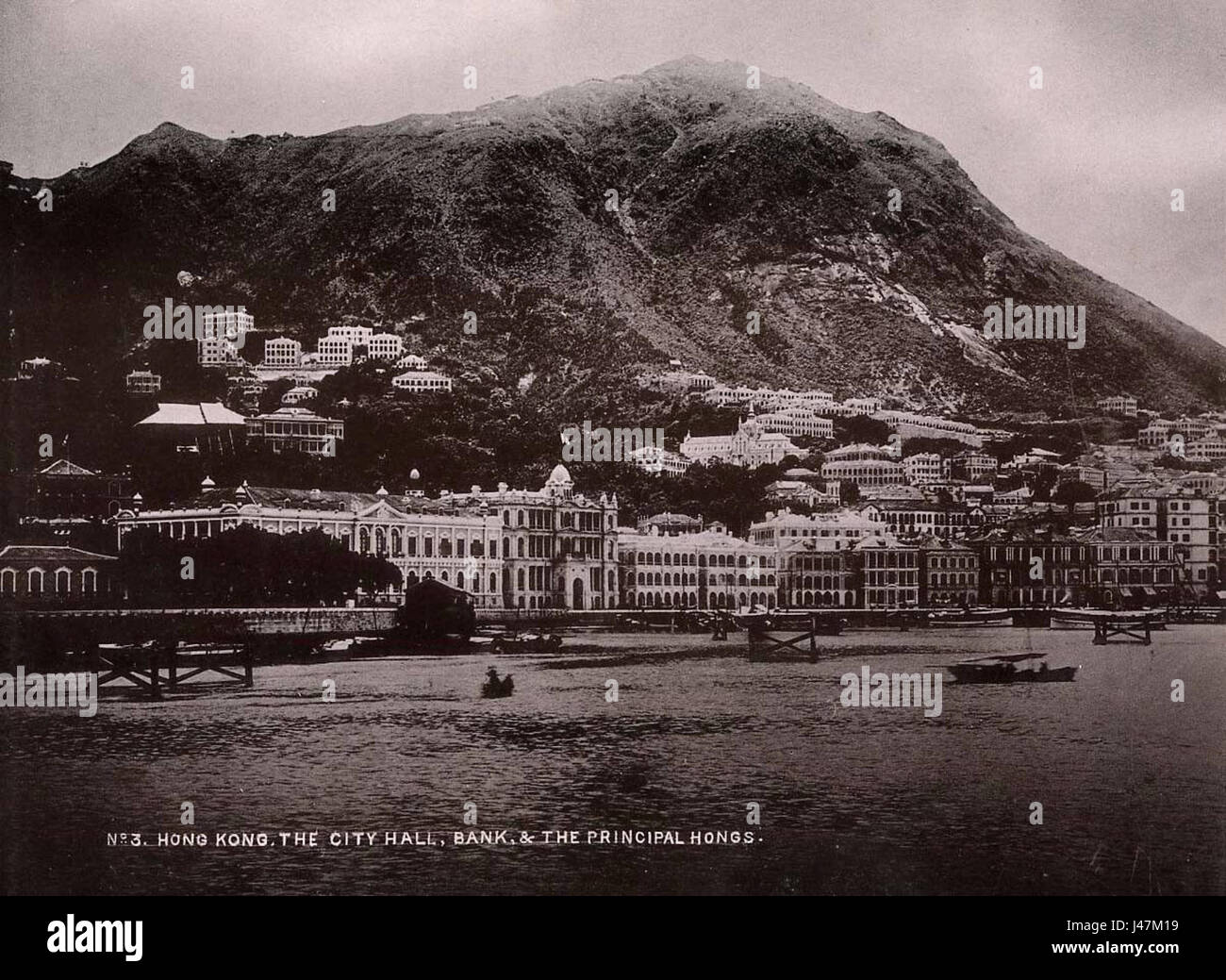 This photograph, taken by Lai Afong, shows a view of Hong Kong ...