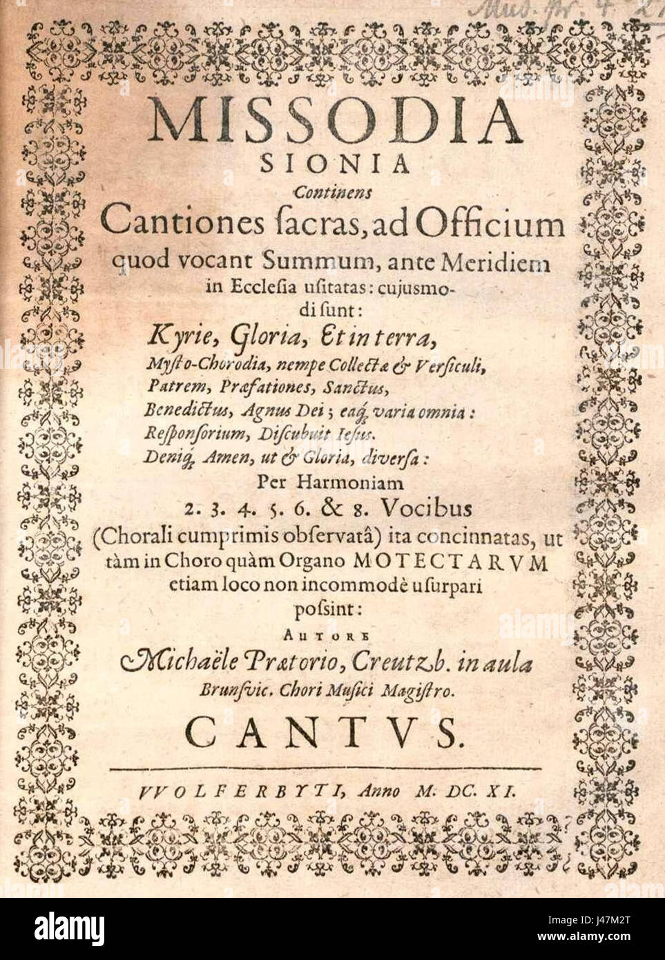 Michael praetorius hi-res stock photography and images - Alamy